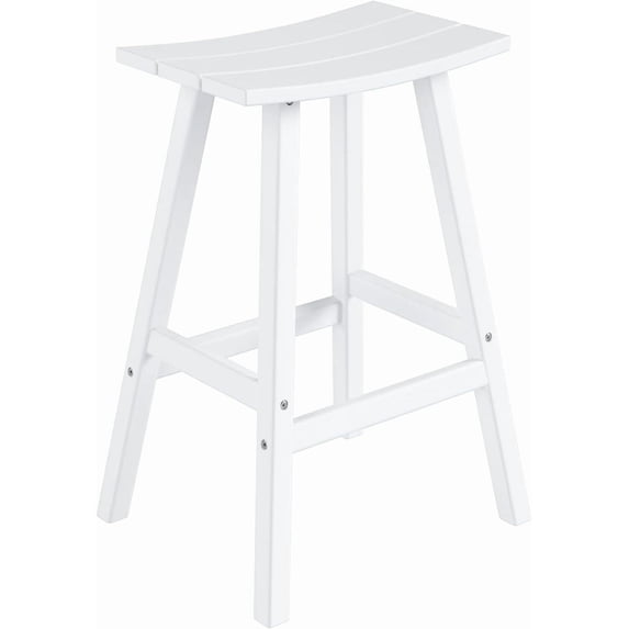 ZYPPP Furniture Saddle Stool 29"-Inch Adirondack HDPE Backless Patio ...