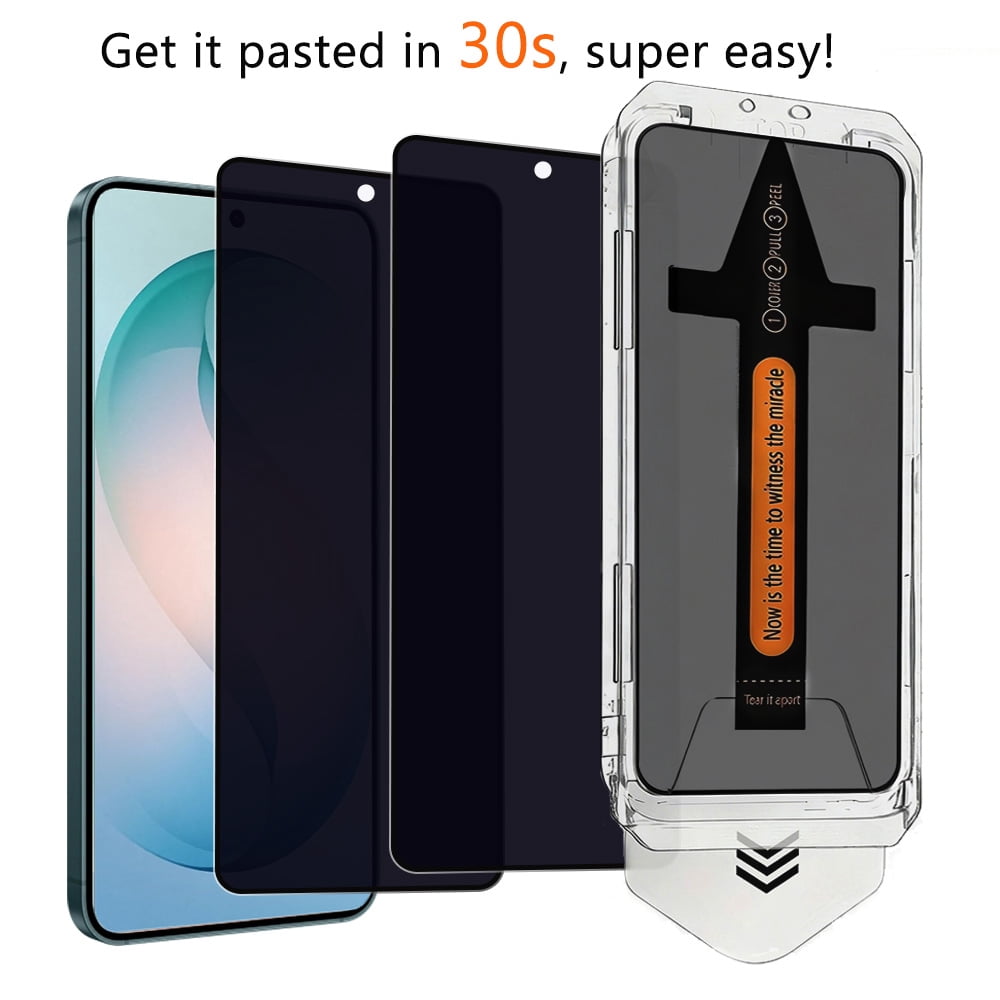 ZYQEEE [Auto Dust Install] Privacy Screen Protector for Samsung Galaxy ...