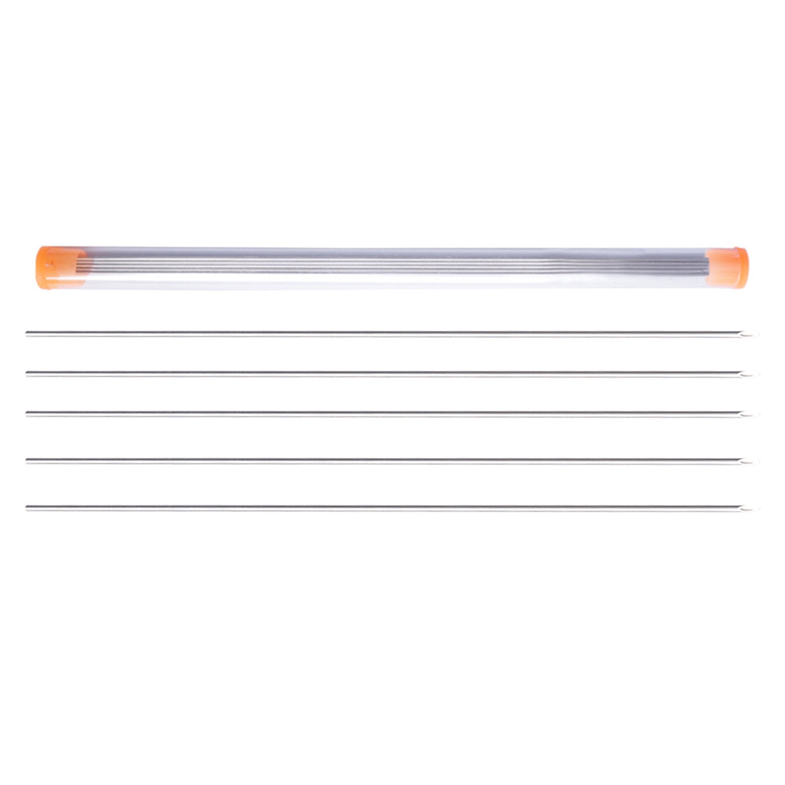 ZYQWEM 5pieces Hollow Earthworm Hooking Needle Stainless Fishing ...