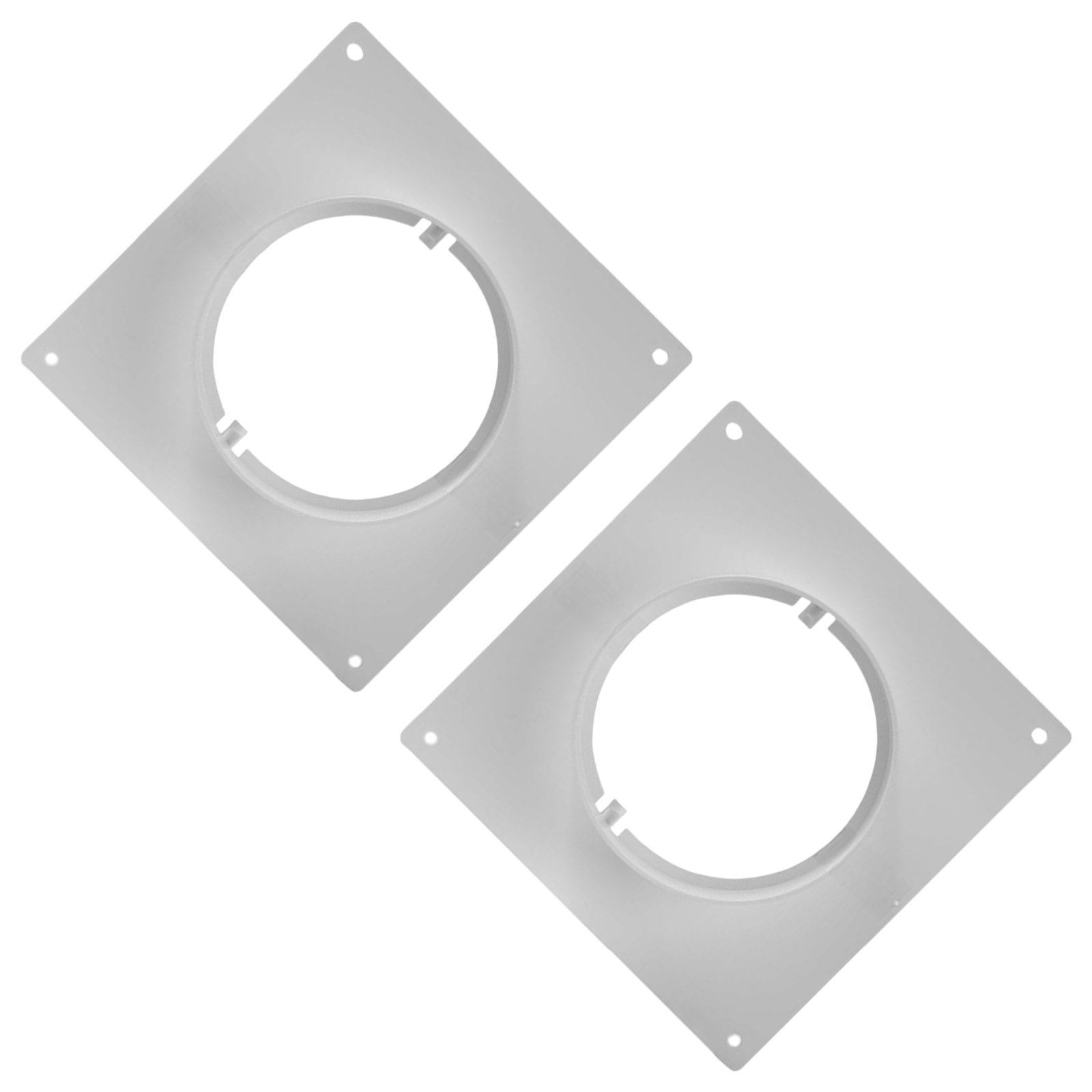 ZYQWEM Pack of 2 Square to Round Duct Connectors Flanges for ...
