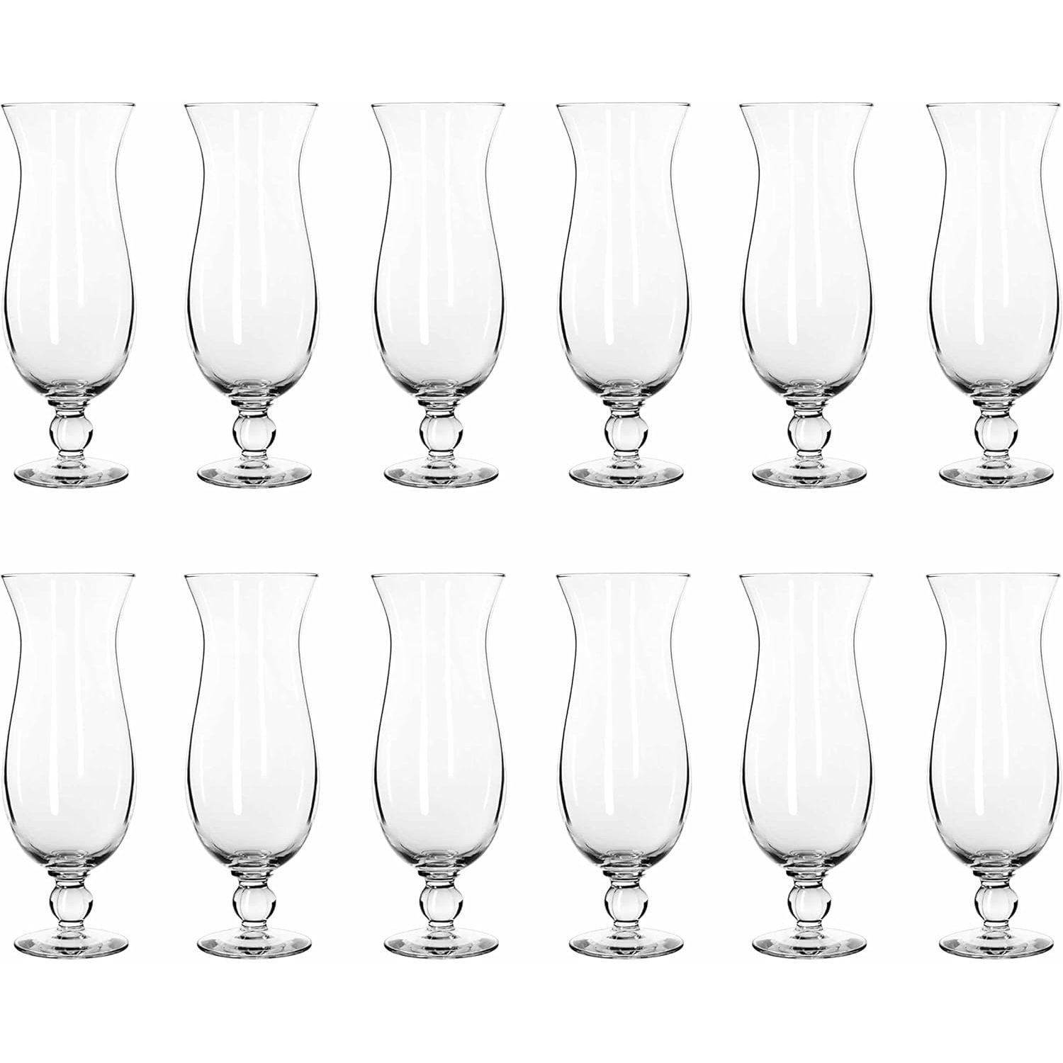 ZYSF Libbey Hurricane Glasses 16 oz. Set of 12, Bulk Pack - Branded ...
