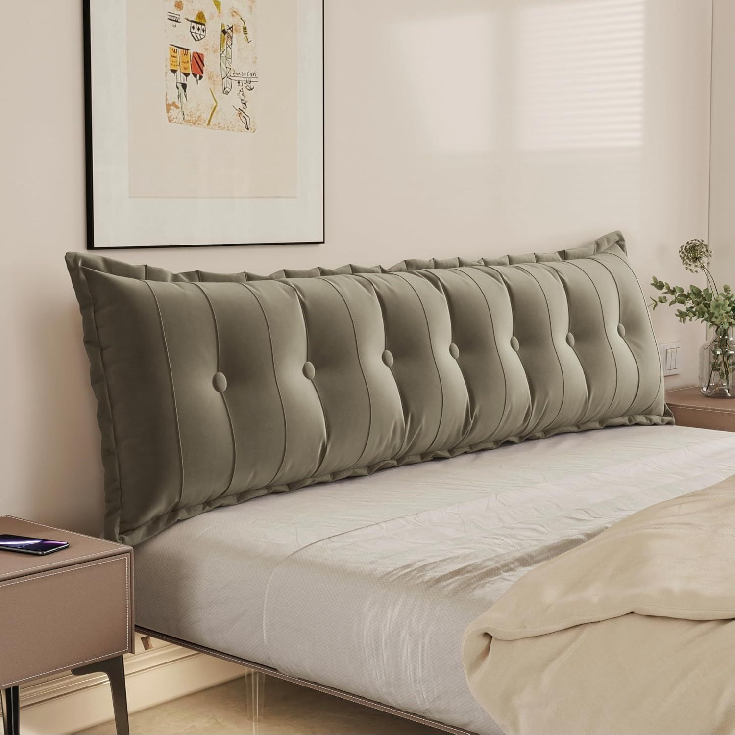 ZYSF Rectangular Headboard Pillow Bolster Pillow for Bed Back Rest ...