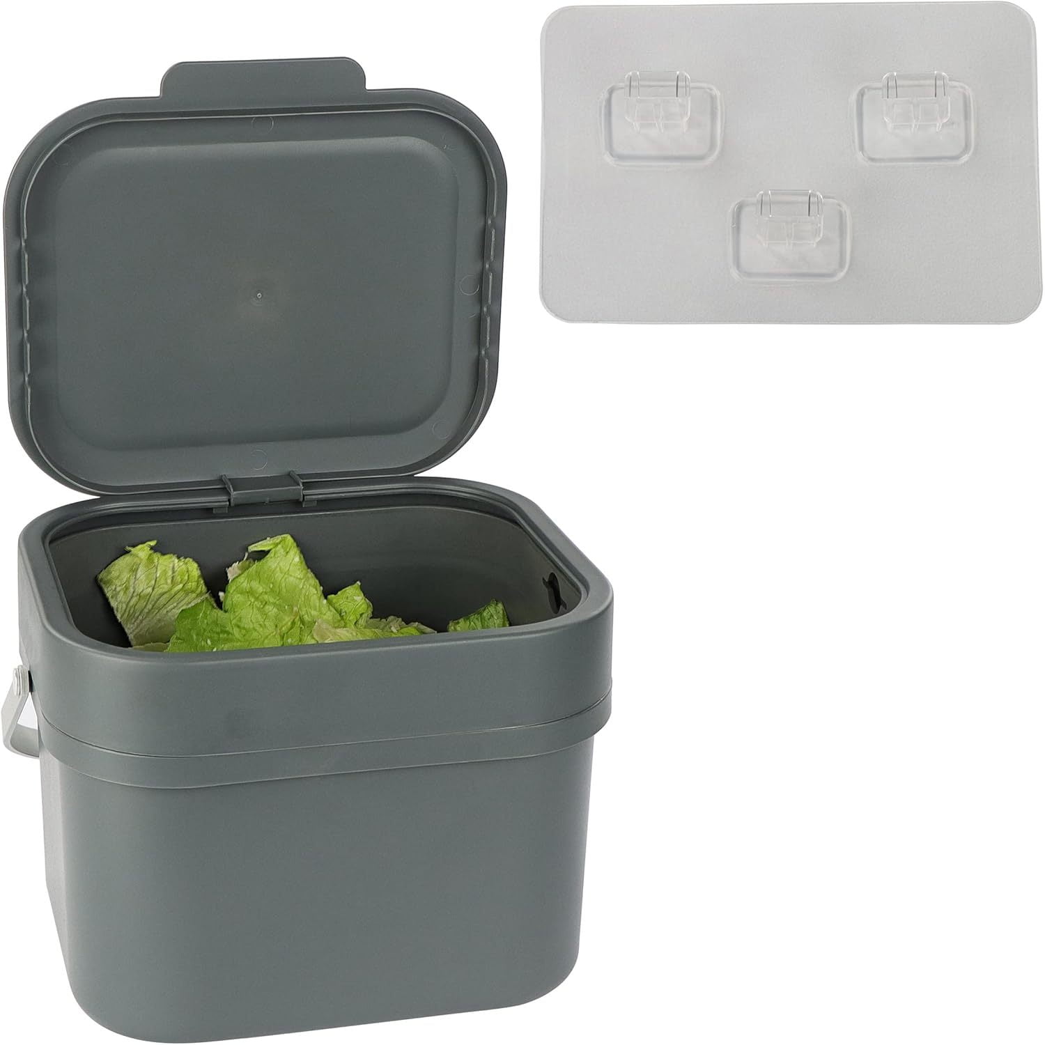 ZYSF Small Compost Bin for Kitchen - 1gal Countertop Compost Bucket for ...