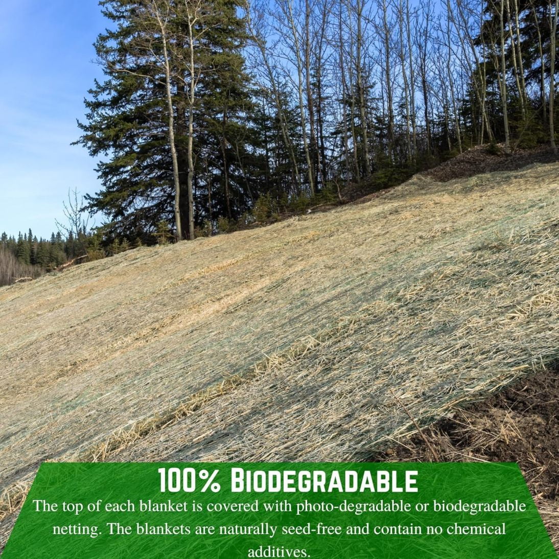 ZYSP - Curlex Erosion Control Fabric - Single Netting, Green ...