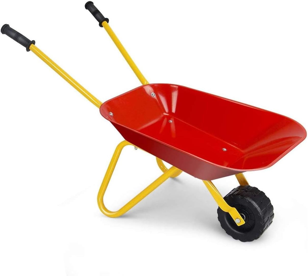 ZYSP Kids Wheelbarrow, Metal Construction Toys Kart, Child Wheel Barrel ...
