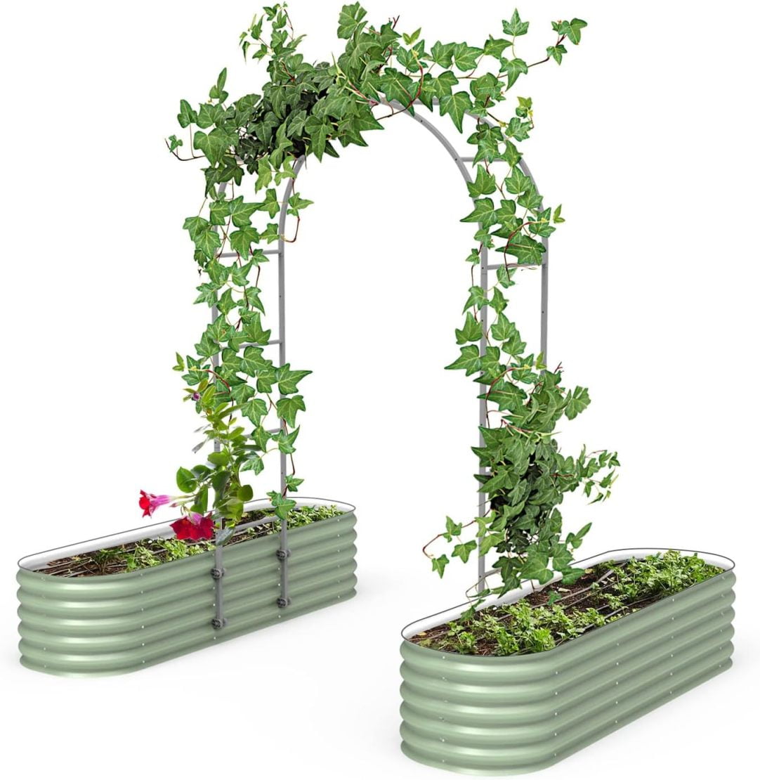 ZYSP Modular Arched Trellis System Single Section 1.5' Long Trellis for ...