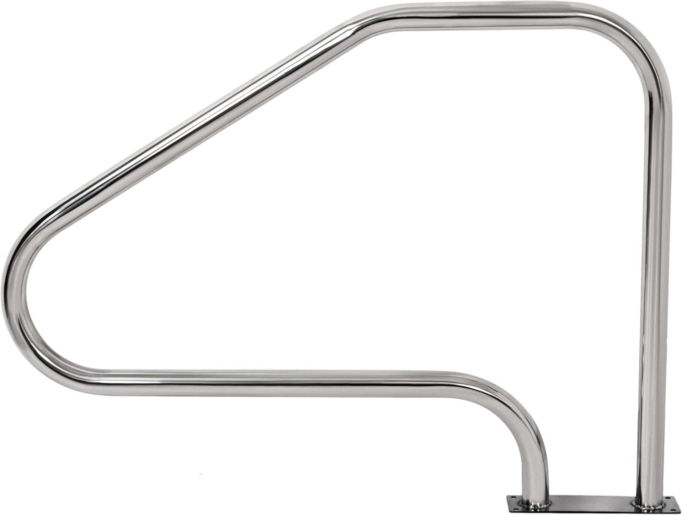 ZYSP Pool Handrail 37" x 45.8" Stainless Steel Swimming Pool Hand Rail ...