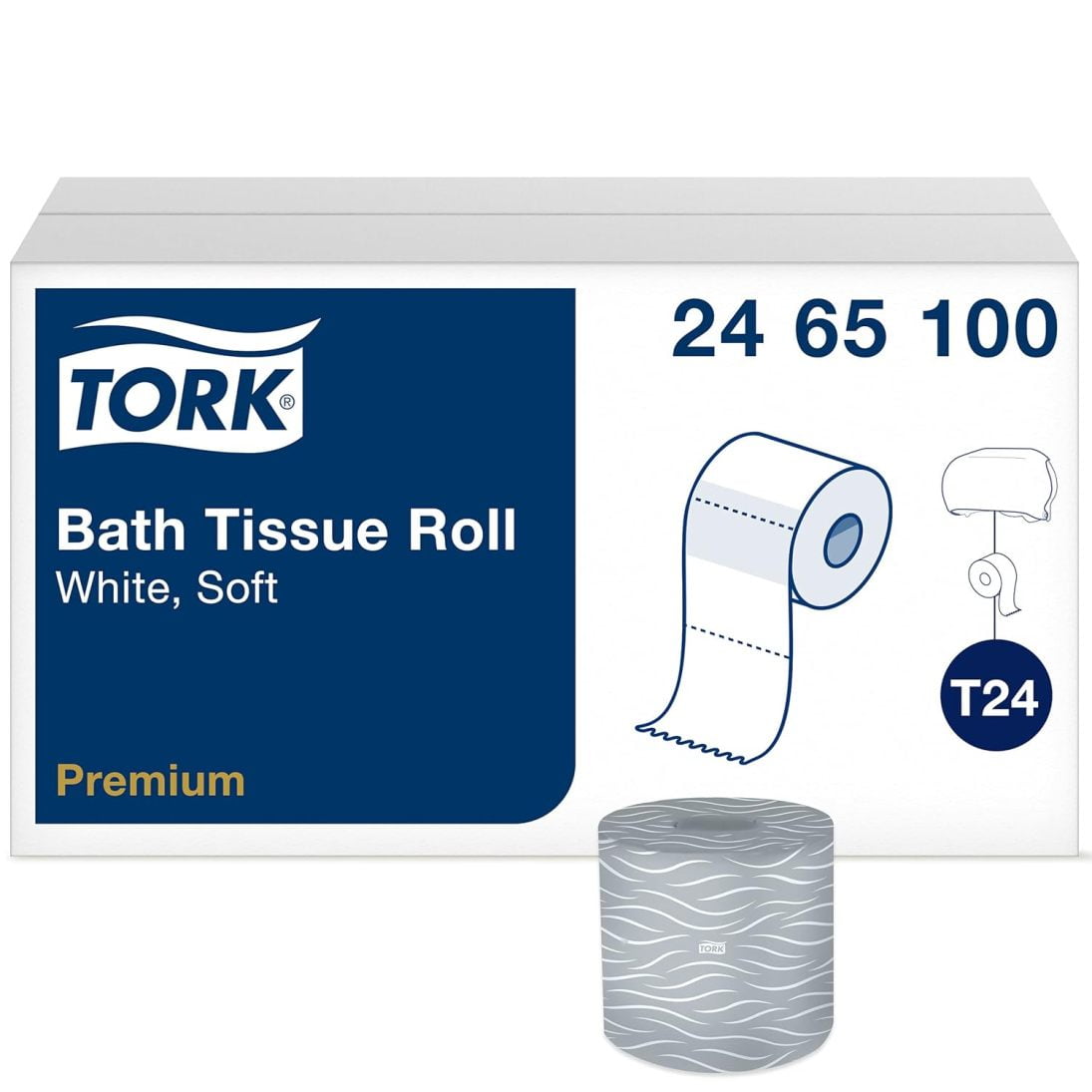 ZYSP Toilet Paper Roll White T24, Premium, 2-Ply, 80 x 400 sheets ...