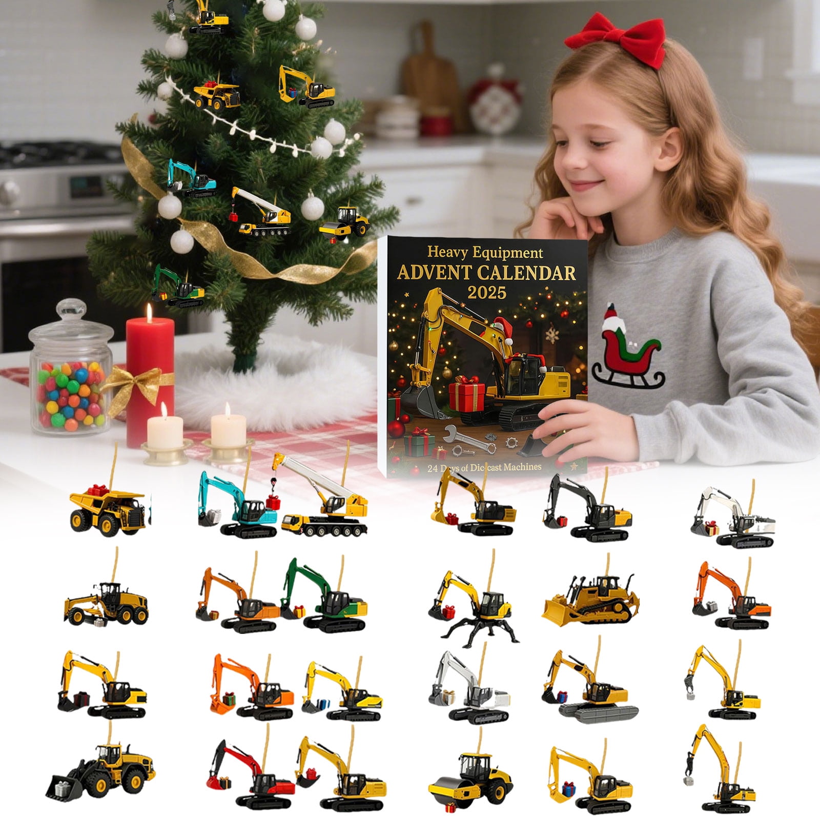 ZYWEyh HeavyEquipment Advent Calendar 2025,24 Days EngineeringVehicles ...
