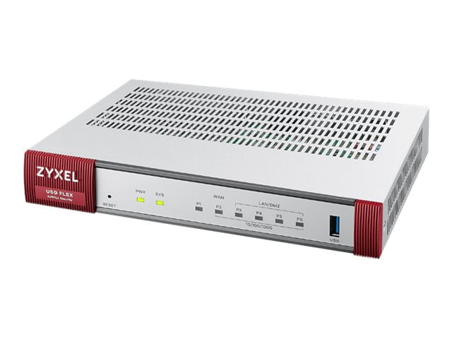 ZYXEL ZyWALL USG FLEX 100H Network Security/Firewall Appliance - 8 Port ...