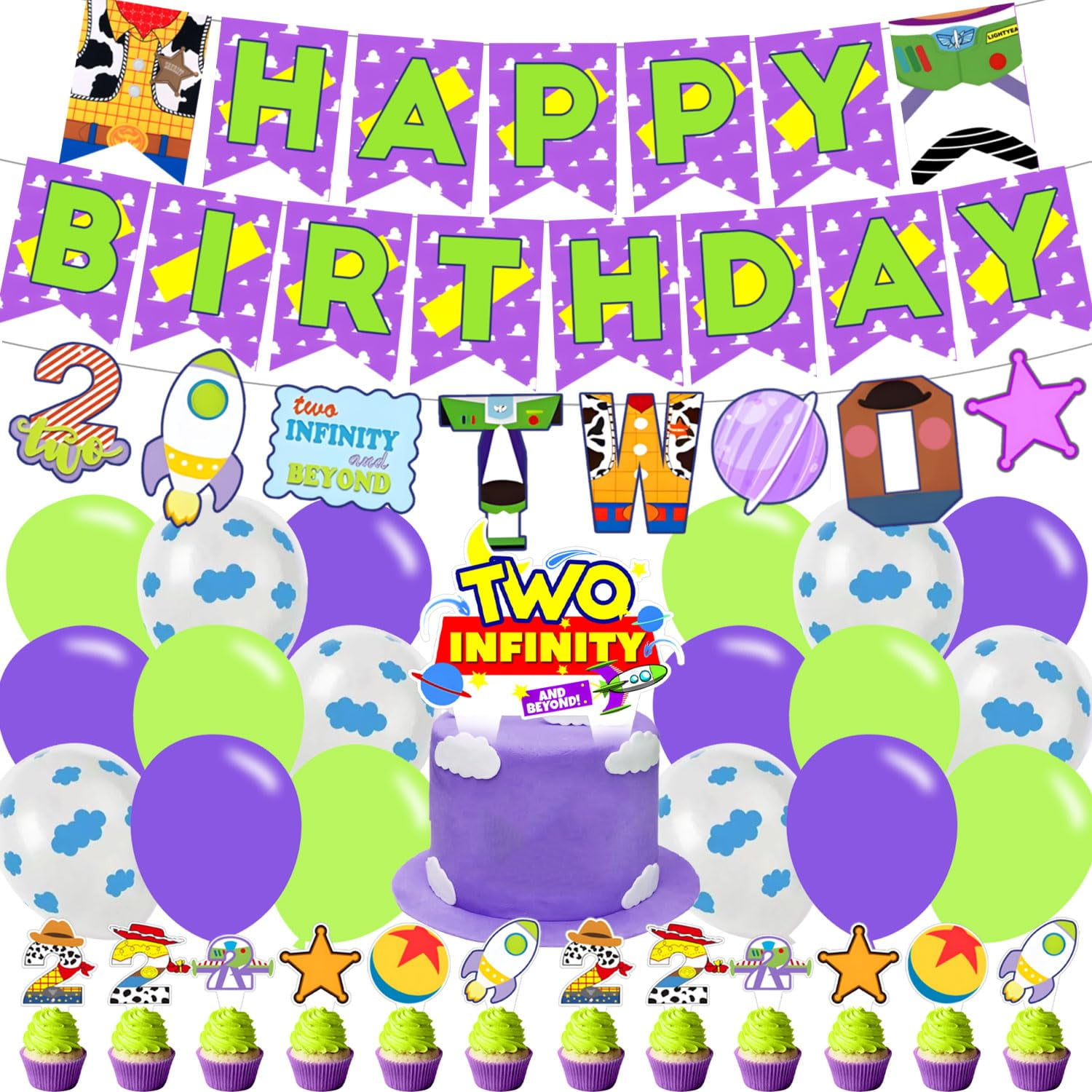 ZYsdtupoYLp Two Infinity and OIF8 Beyond Birthday Decorations, Story ...
