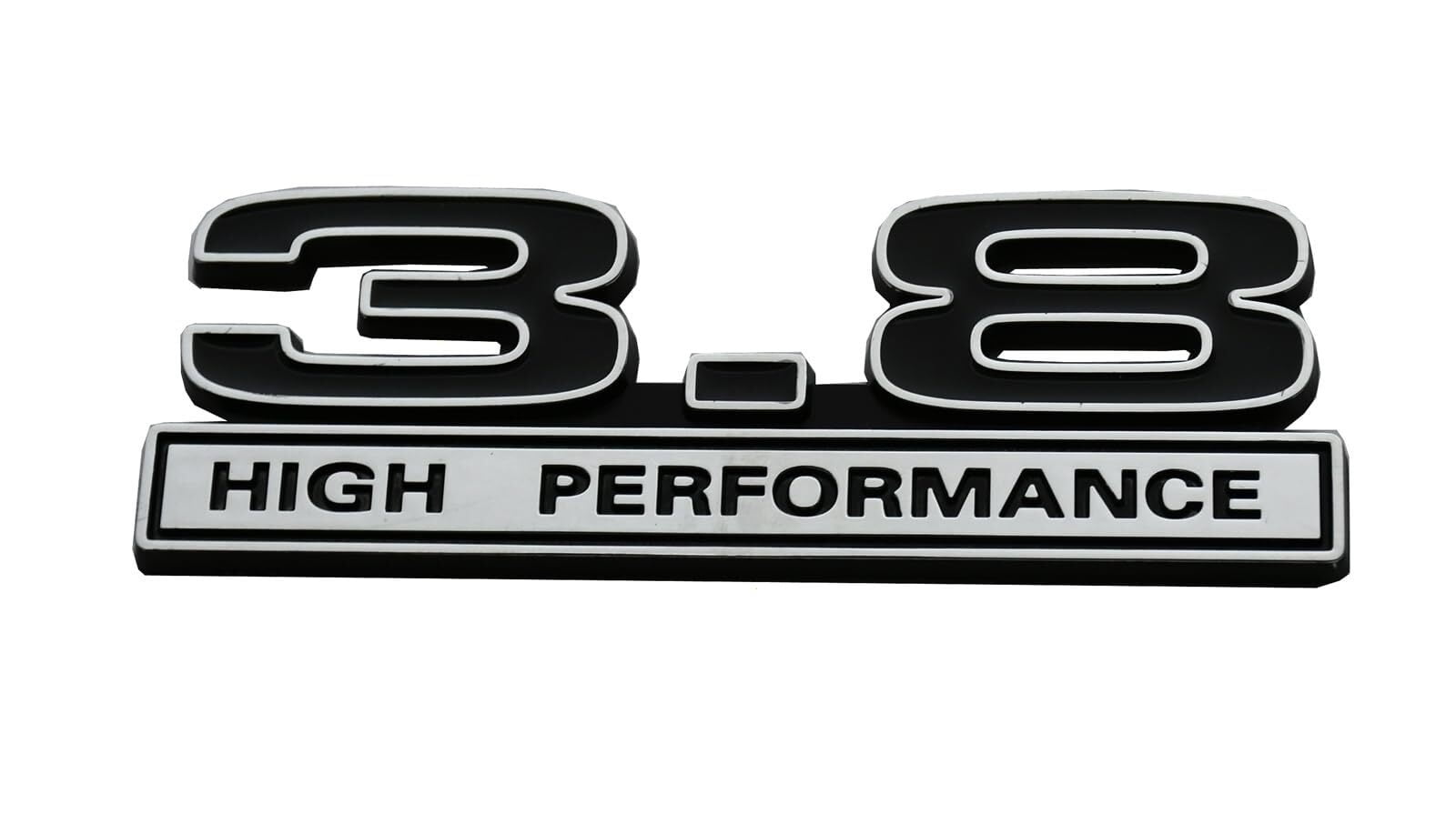 ZZ 2pcs 3.8 3.8L High Performance Badge V6 Engine Emblems 3D Decals ...