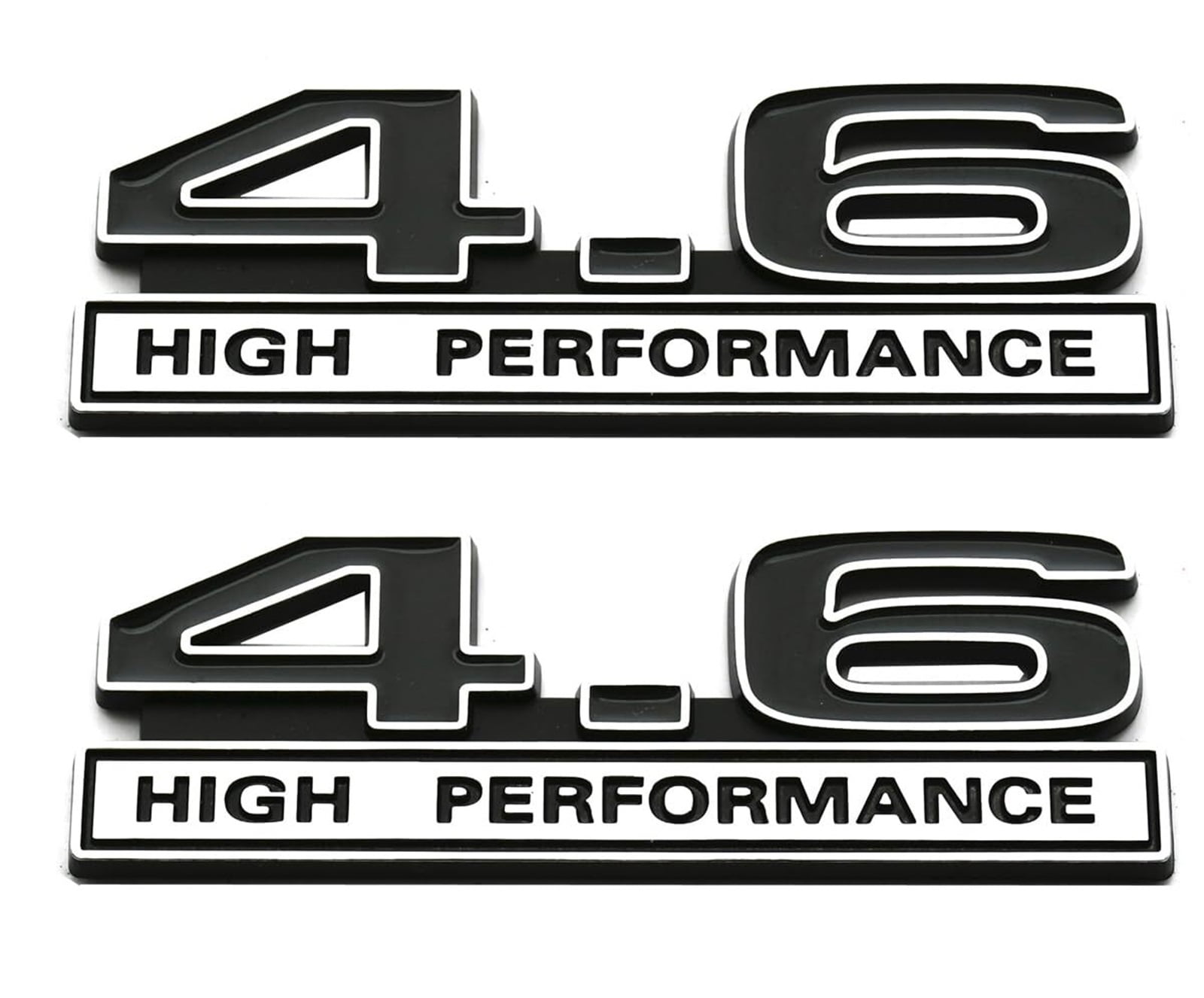 ZZ 2pcs 4.6 Liter High Performance Engine Emblems Badge 3D Decals ...