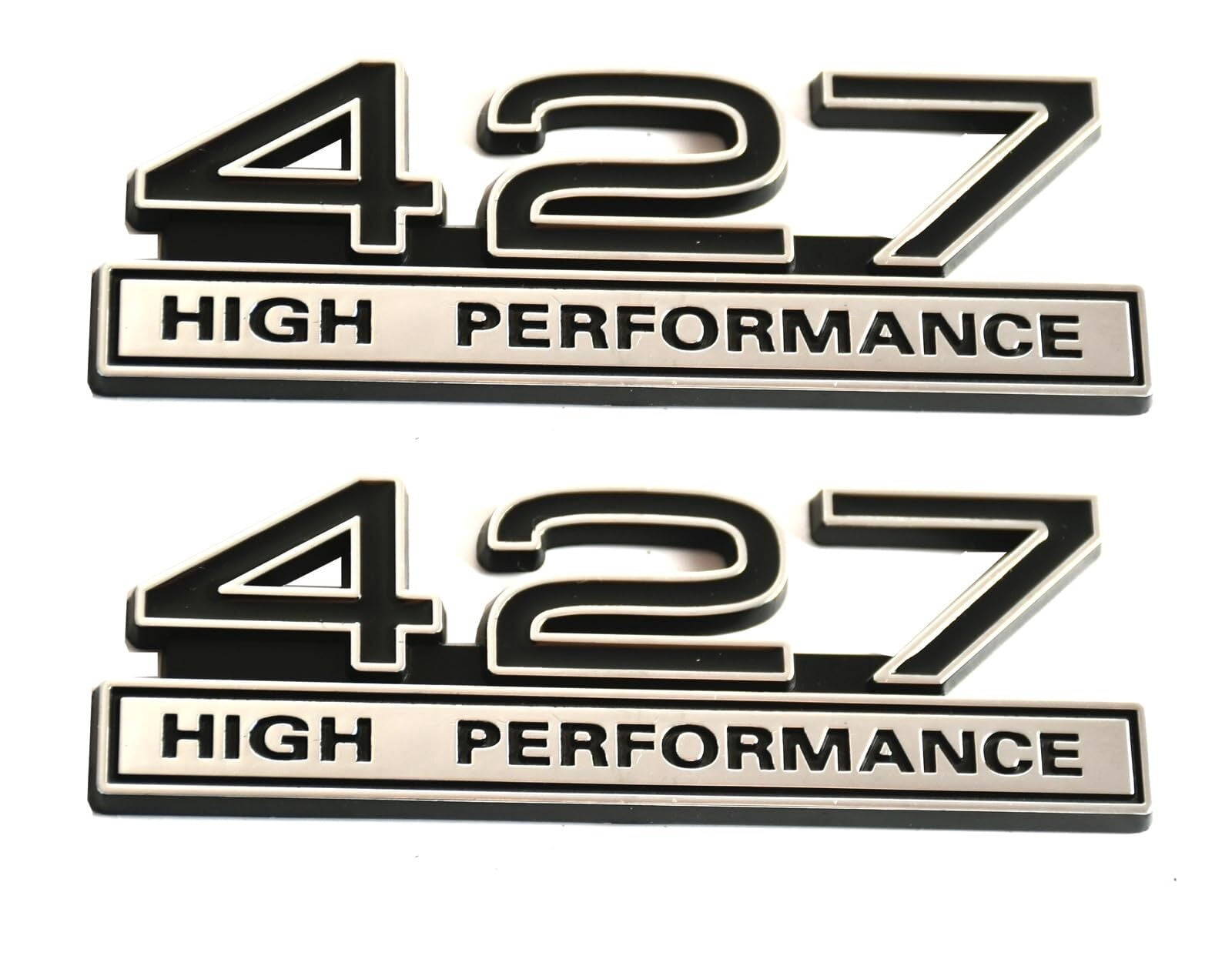 ZZ 2pcs 427 Liter 7.0 Engine High Performance Badge 3D Decals Stickers ...