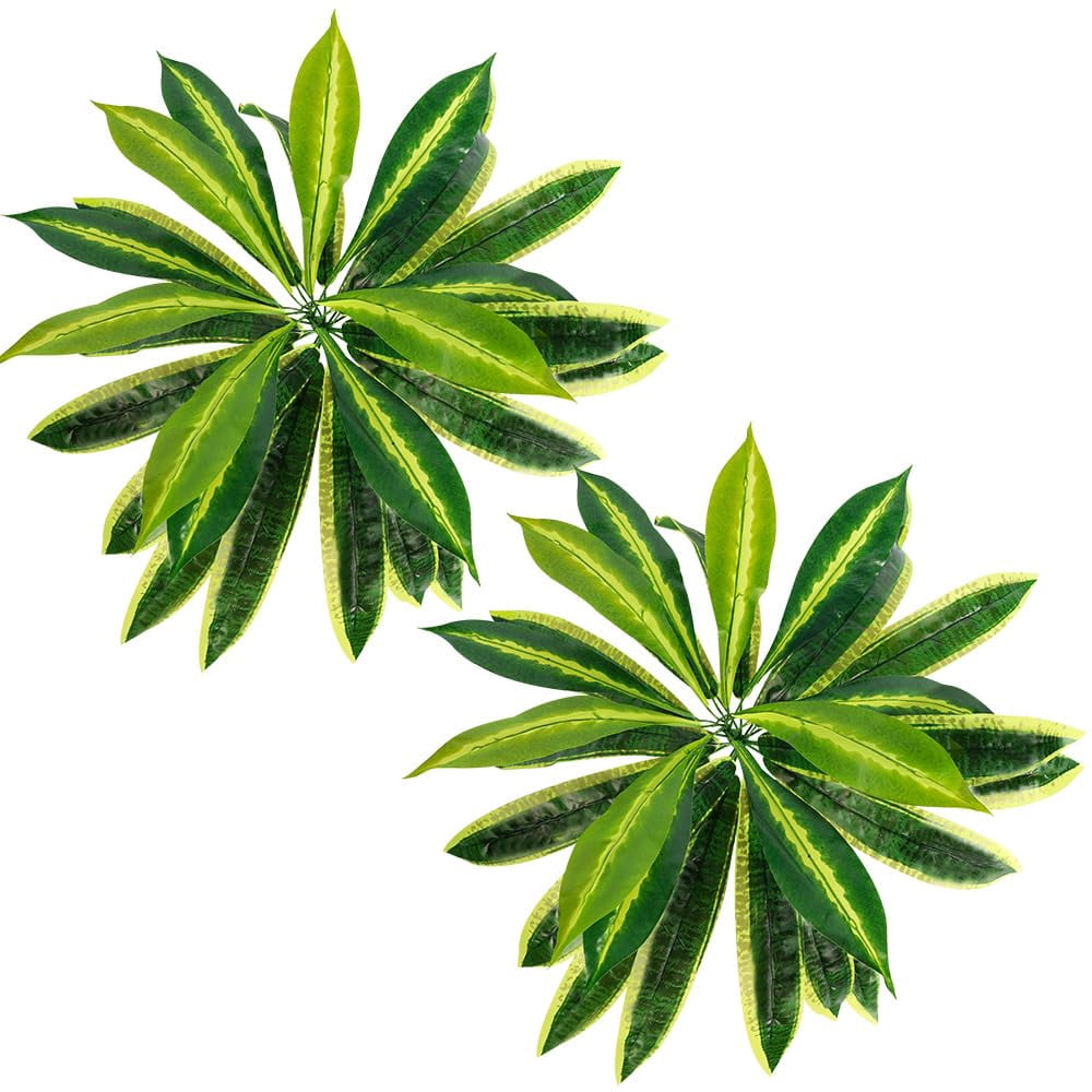 ZZ Artificial Plants Artificial Succulent Plants,2PCS 35" Diam Large ...