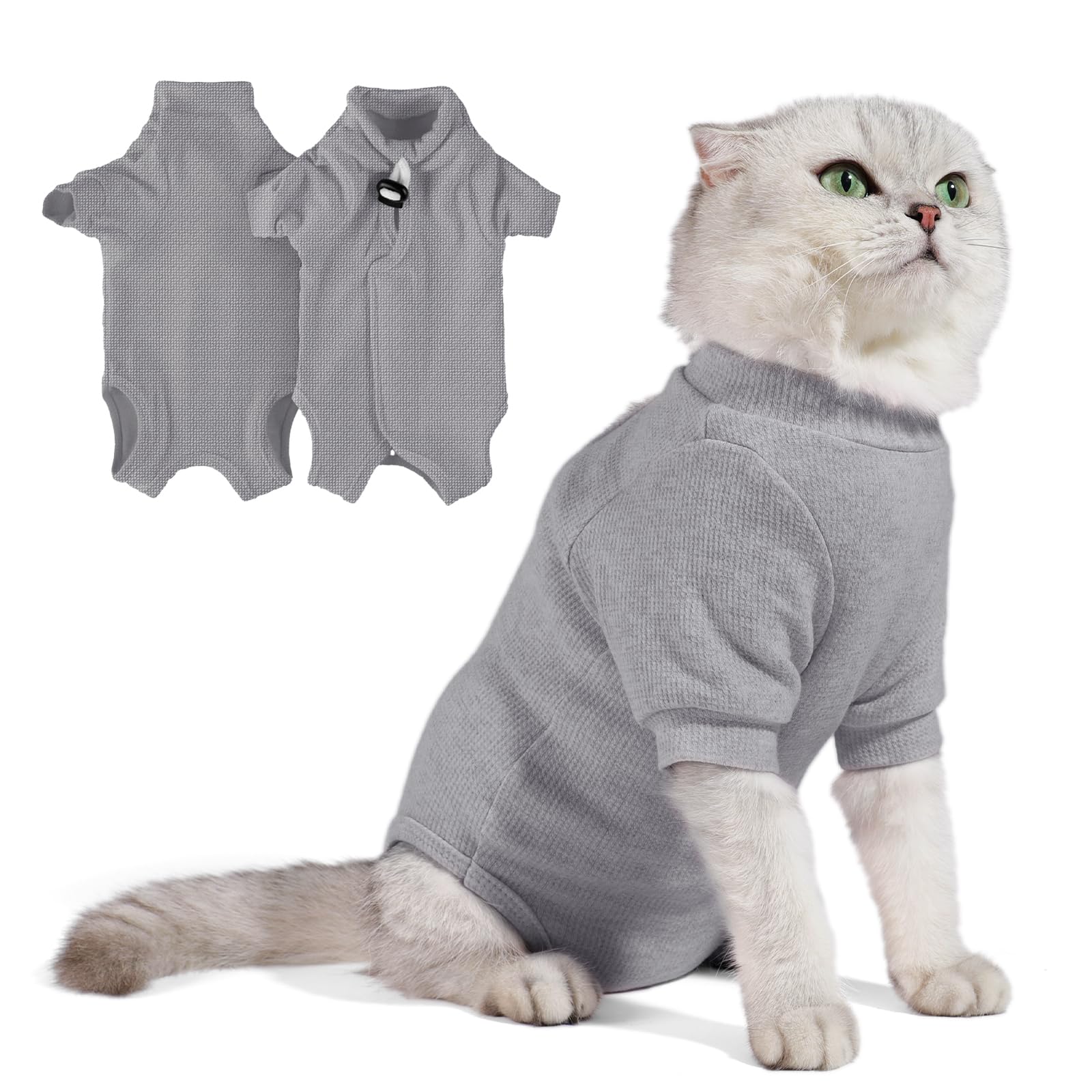 ZZ Breathable Cat Recovery Suit for Female/Male, Anti-Licking Kitten ...