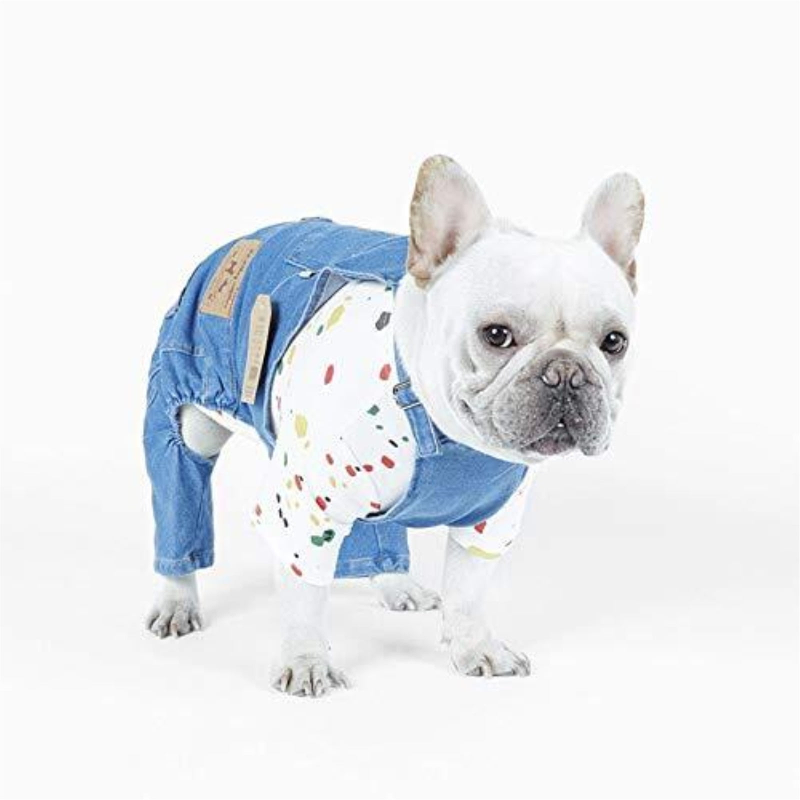ZZ Dog Clothes Denim Overalls for Small Medium Dogs Cats Puppy Jumpsuit ...