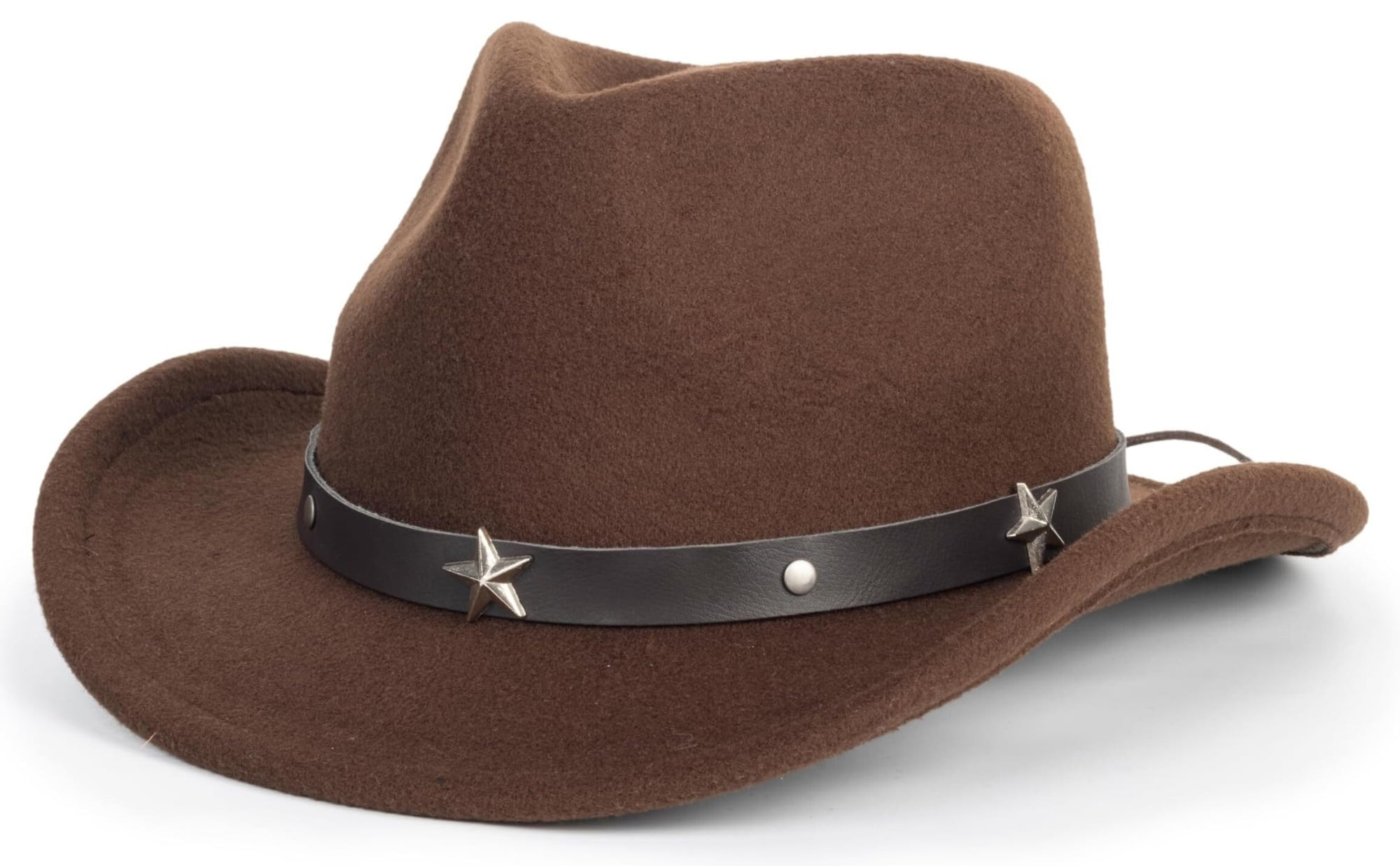 ZZ Kid Western Cowboy Hat Felt Cowgirl Fedora Hat with Buckle Belt for ...