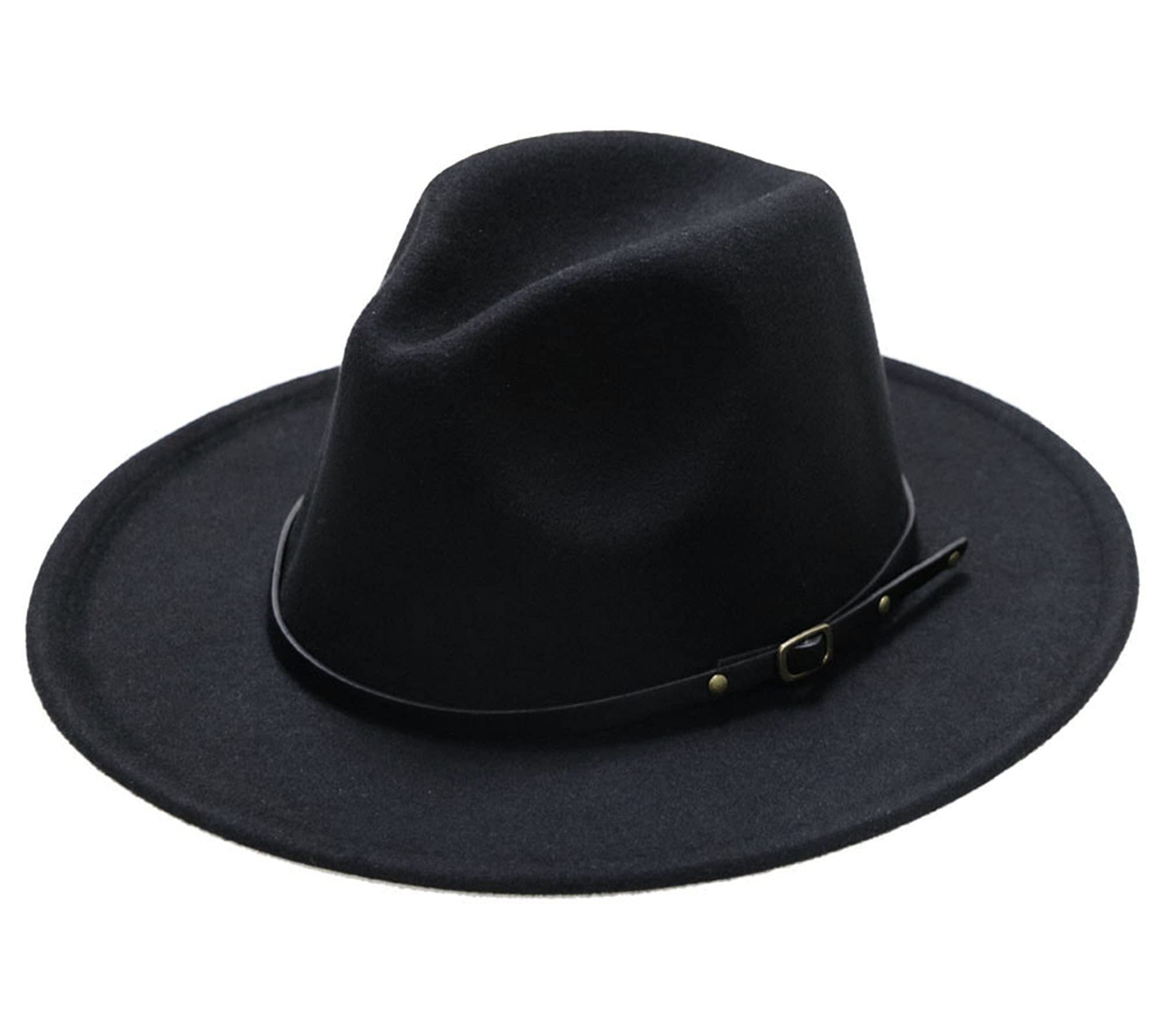 ZZ Kids Girls-Fedora-Hats for Boys Vintage Wide-Brim Bowler-Cap Classic ...