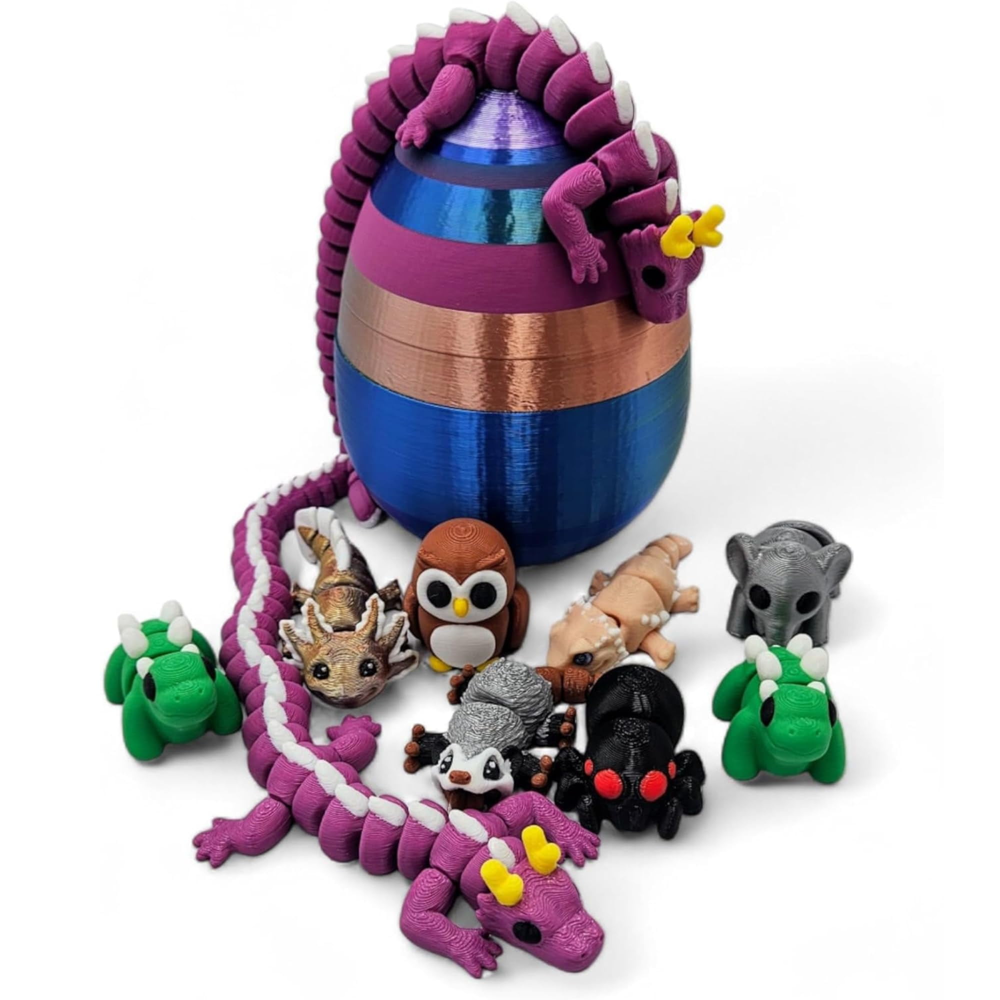 ZZ LIFE 10 Pack JKF25 Mystery Mini Animal Packs - 3D Printed ...