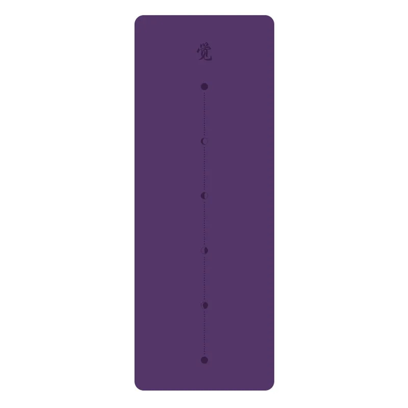 ZZ PU Natural Rubber Posture Line Yoga Mat Fitness Non-slip Shock ...