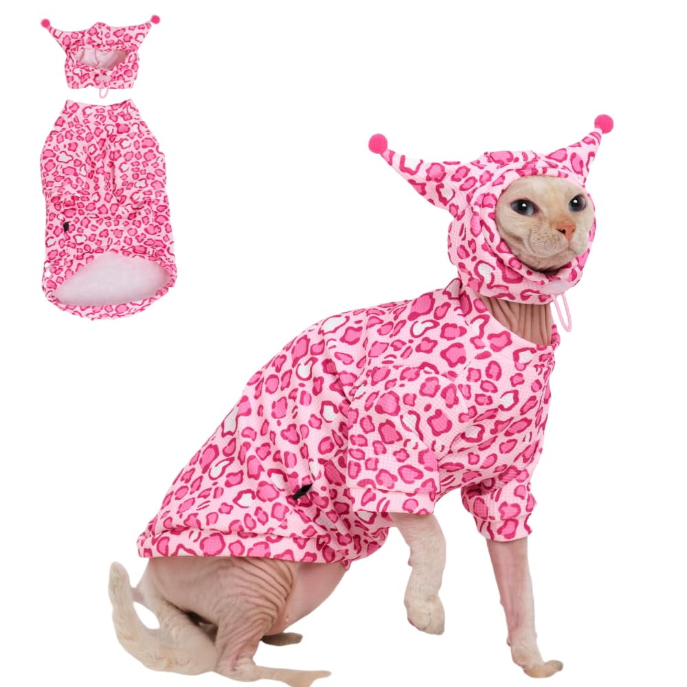 ZZ Sphynx Cat Clothes, Cat Suit with Hat and Sweatshirt, Full Set for ...
