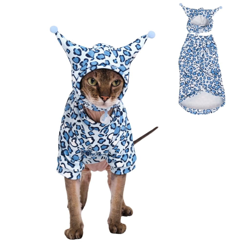 ZZ Sphynx Cat Clothes, Cat Suit with Hat and Sweatshirt, Full Set for ...
