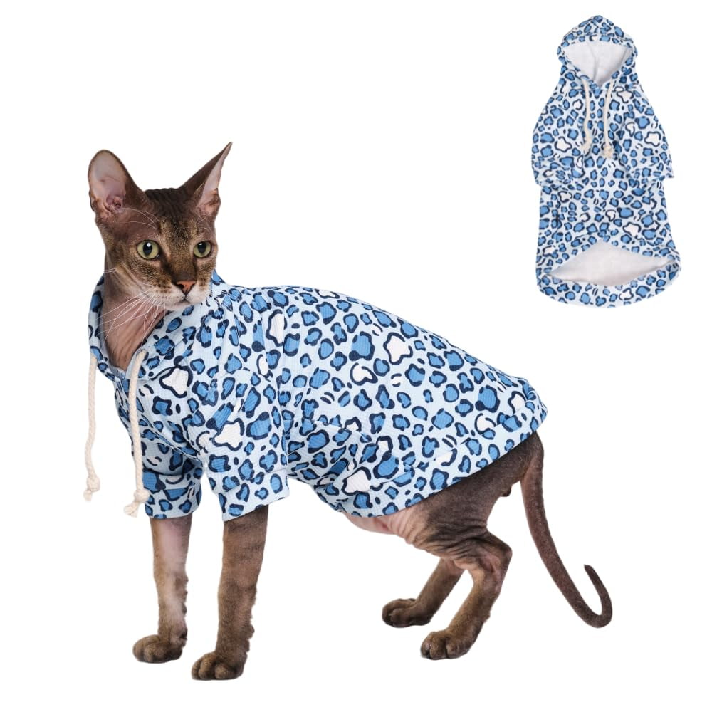 ZZ Sphynx Cat Clothes, Cat Suit with Hat and Sweatshirt, Full Set for ...