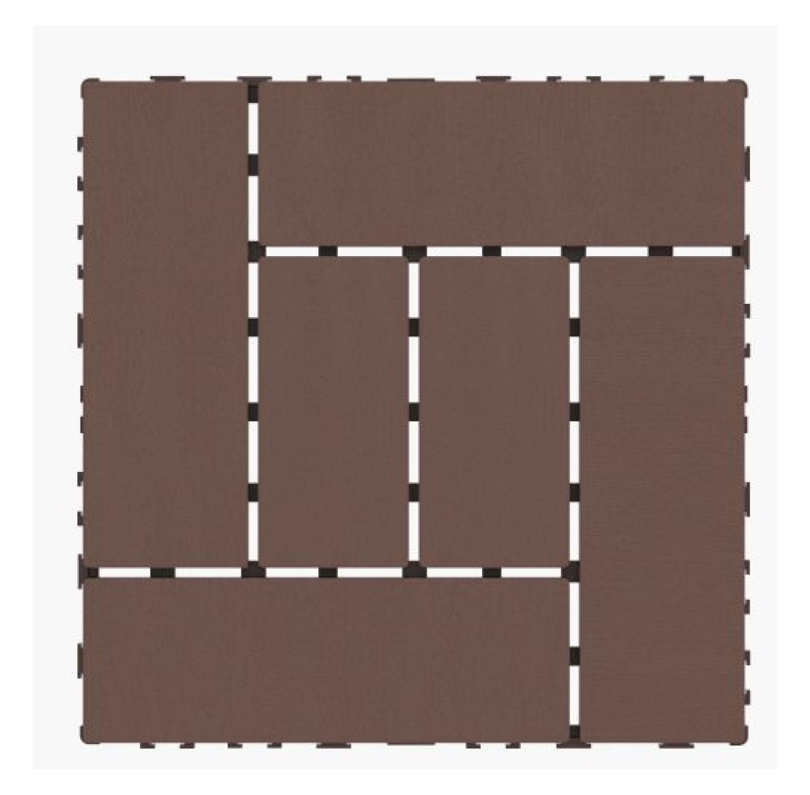 ZZ Style 12" Patio Deck Tiles, DIY Module Interlocking Decking Tiles ...