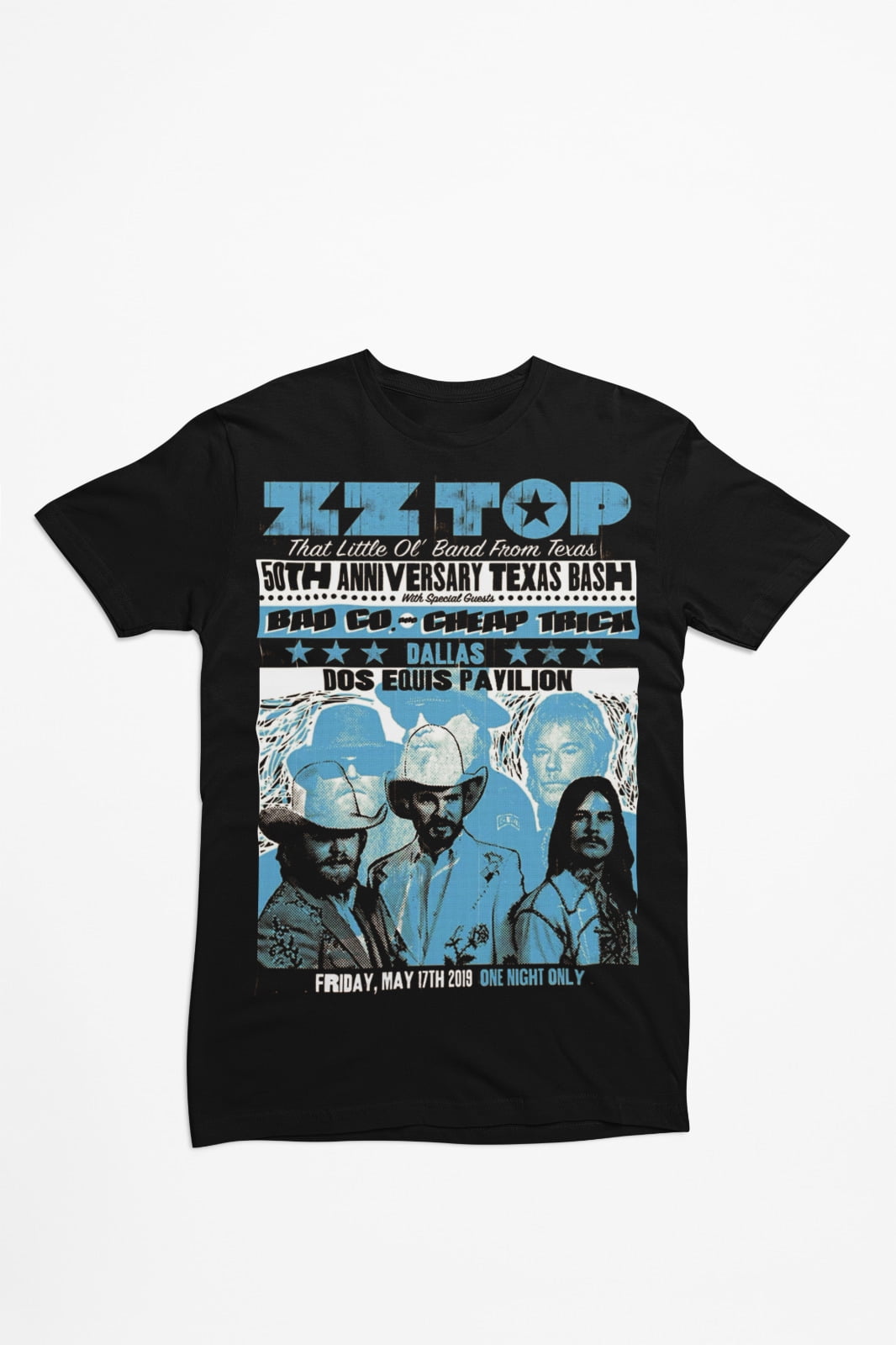 ZZ Top 50th Anniversary Poster T-Shirt - Walmart.com