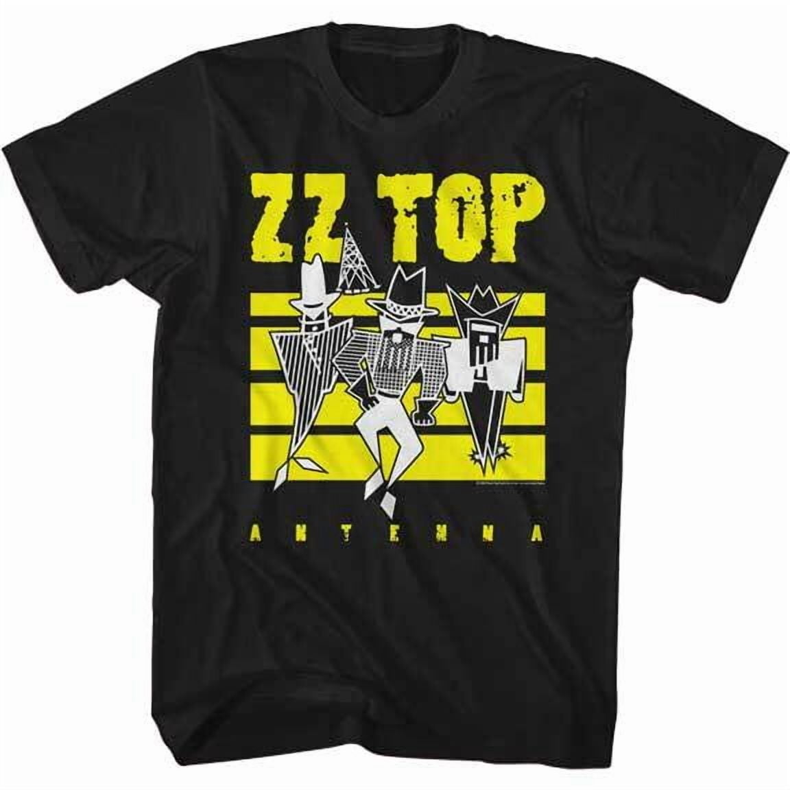 ZZ Top Antenna Colored Album Cover Men's T Shirt Rock Music Band Merch ...