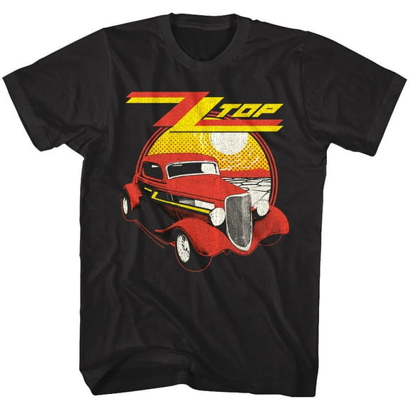 ZZ Top Eliminator Album Cover Mens T Shirt Car Hair Rock Band Concert ...