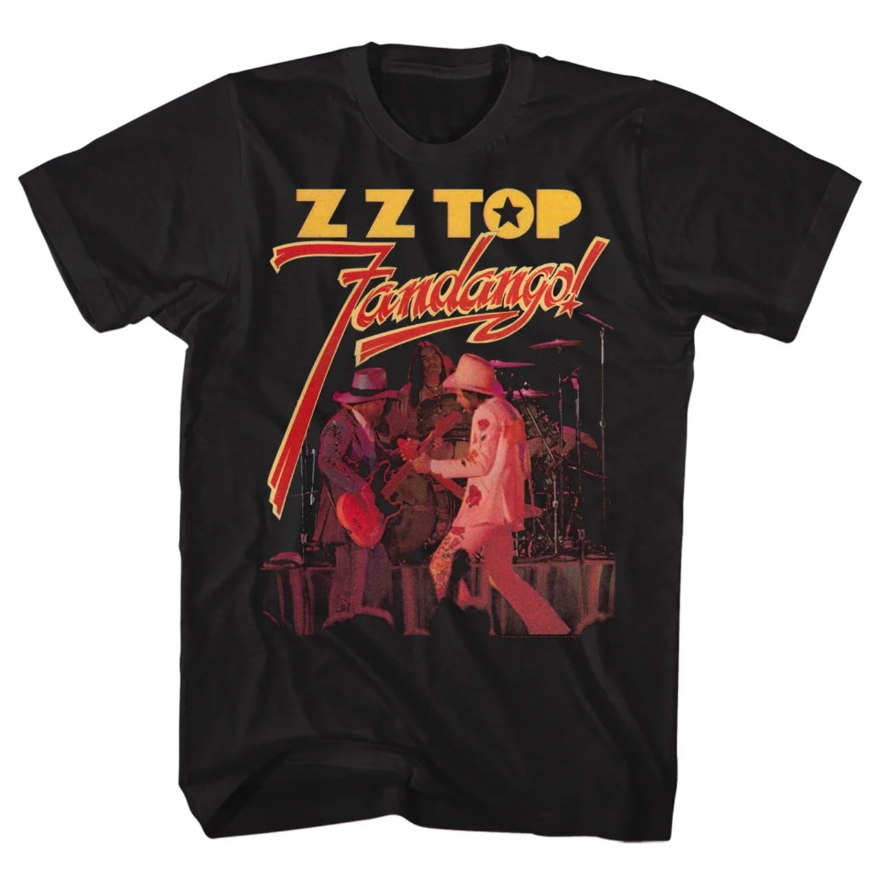 ZZ Top Fandango Album Cover Live Mens T Shirt Rock Band Music Concert ...