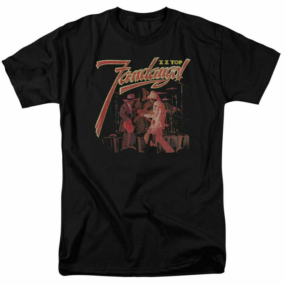 ZZ Top Fandango T Shirt Licensed Rock n Roll Band Music Merch Tee Black ...