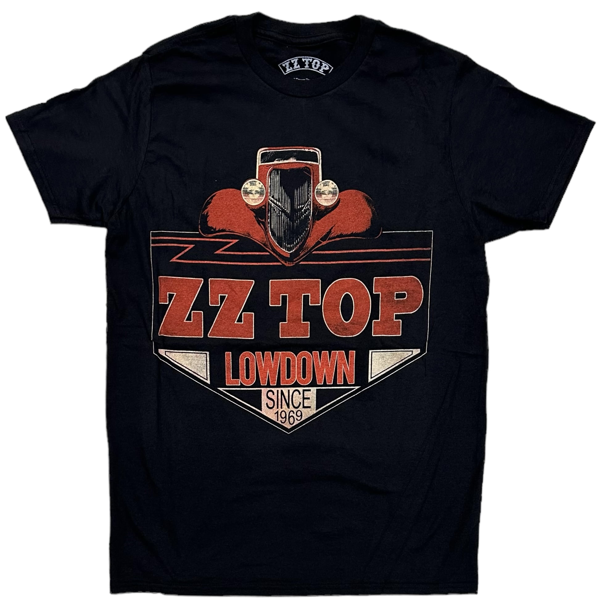 ZZ Top Men's T-Shirt Lowdown Since 1969 Official Merch Black Tee (X ...