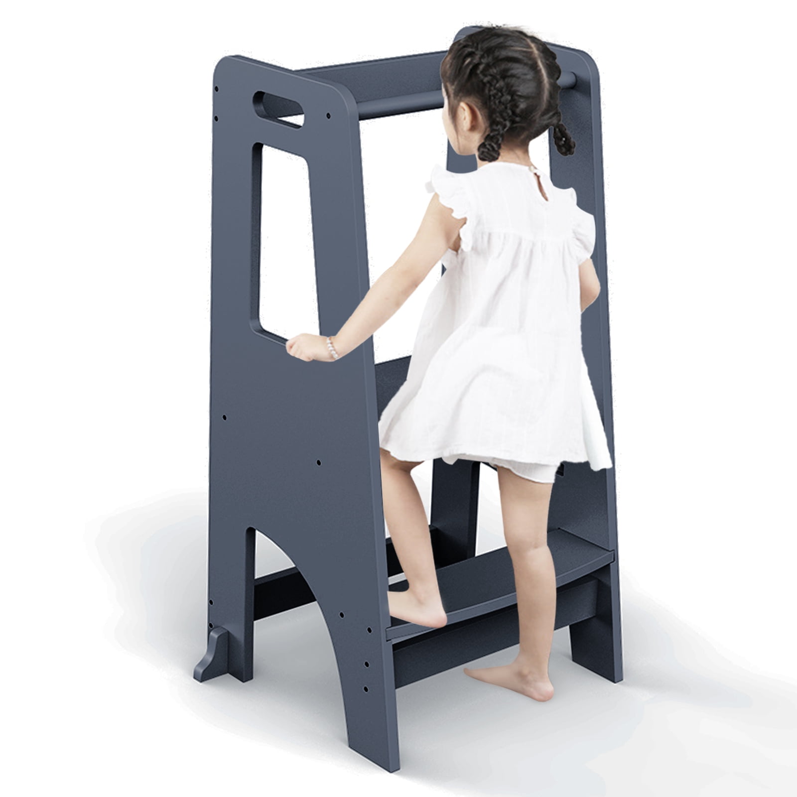 ZZBIQS Kids Step Stool Learning Tower for Kitchen or Bathroom with ...