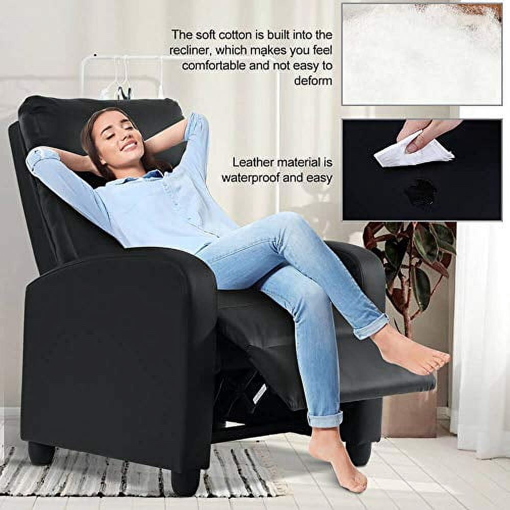 ZZD Recliner Full Body Massage Leather Chair for Adult,Ergonomic ...