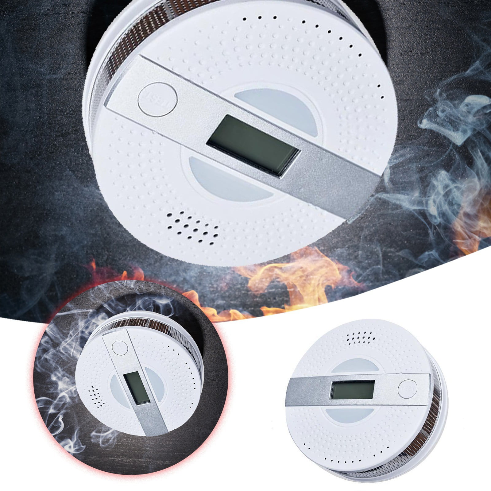 ZZERHUOO Advanced Photoelectric Fire Alarm With 10 Year Battery And ...