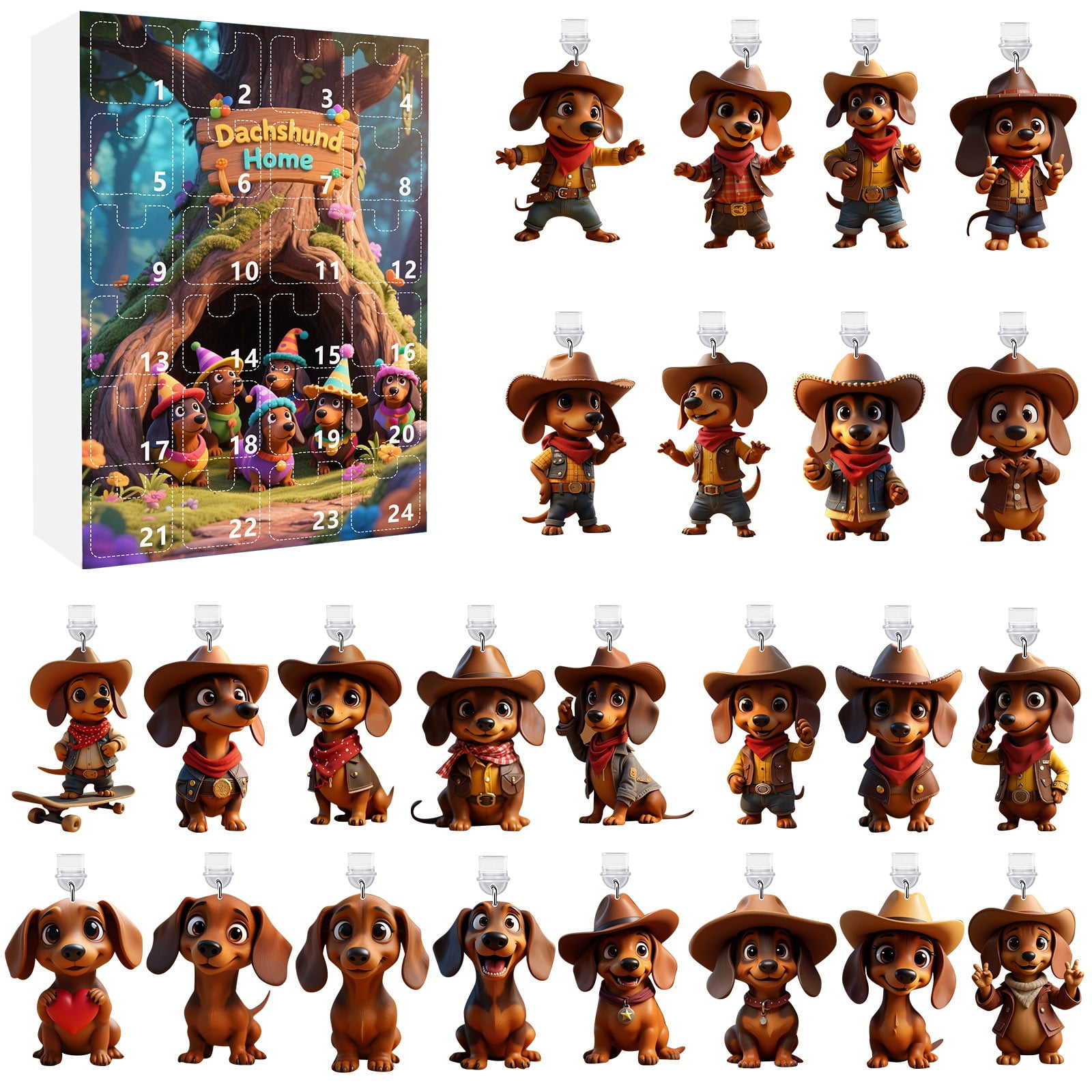 ZZERHUOO Digital Clock with Seconds Countdown to Christmas Advent ...