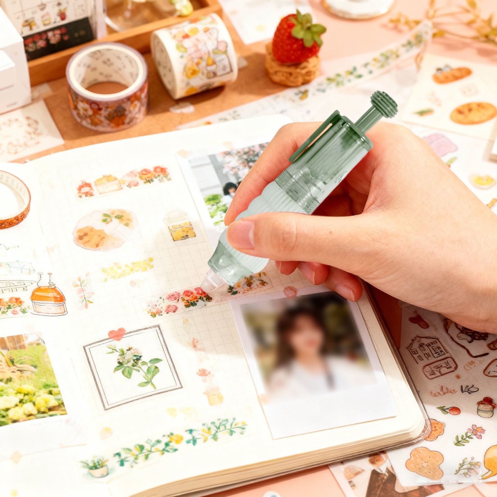 ZZERHUOO Double Tape Pens 2026 Scrapbooking Double Tape Roller Craft ...