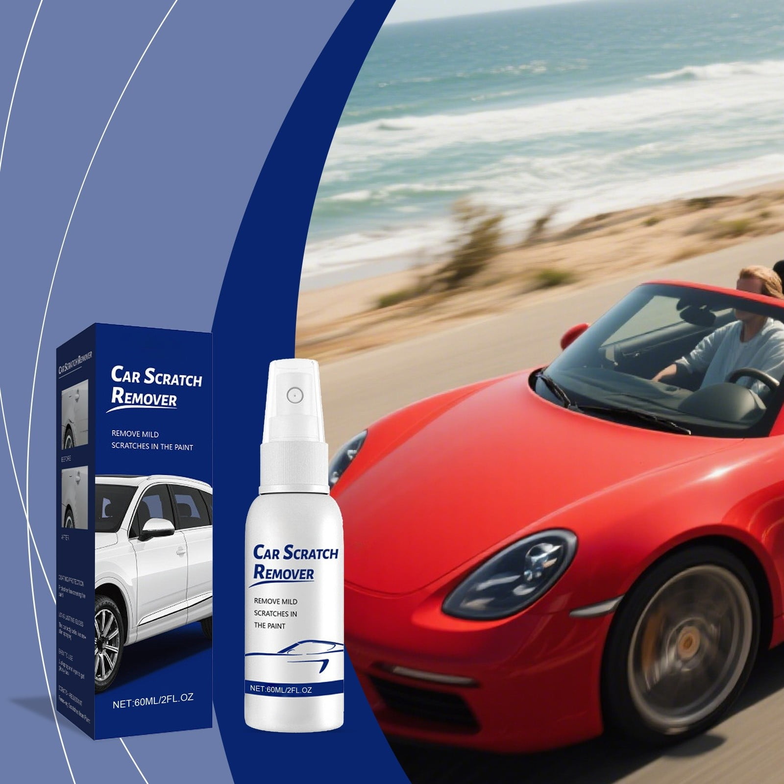 ZZERHUOO Grade Automotive Scratch Remover Spray Effortless Solution For ...