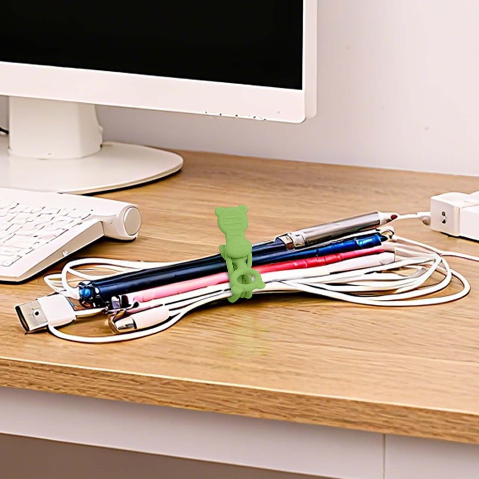 ZZERHUOO High Performance Silicone Wire Ties Reusable Flexible Cord ...