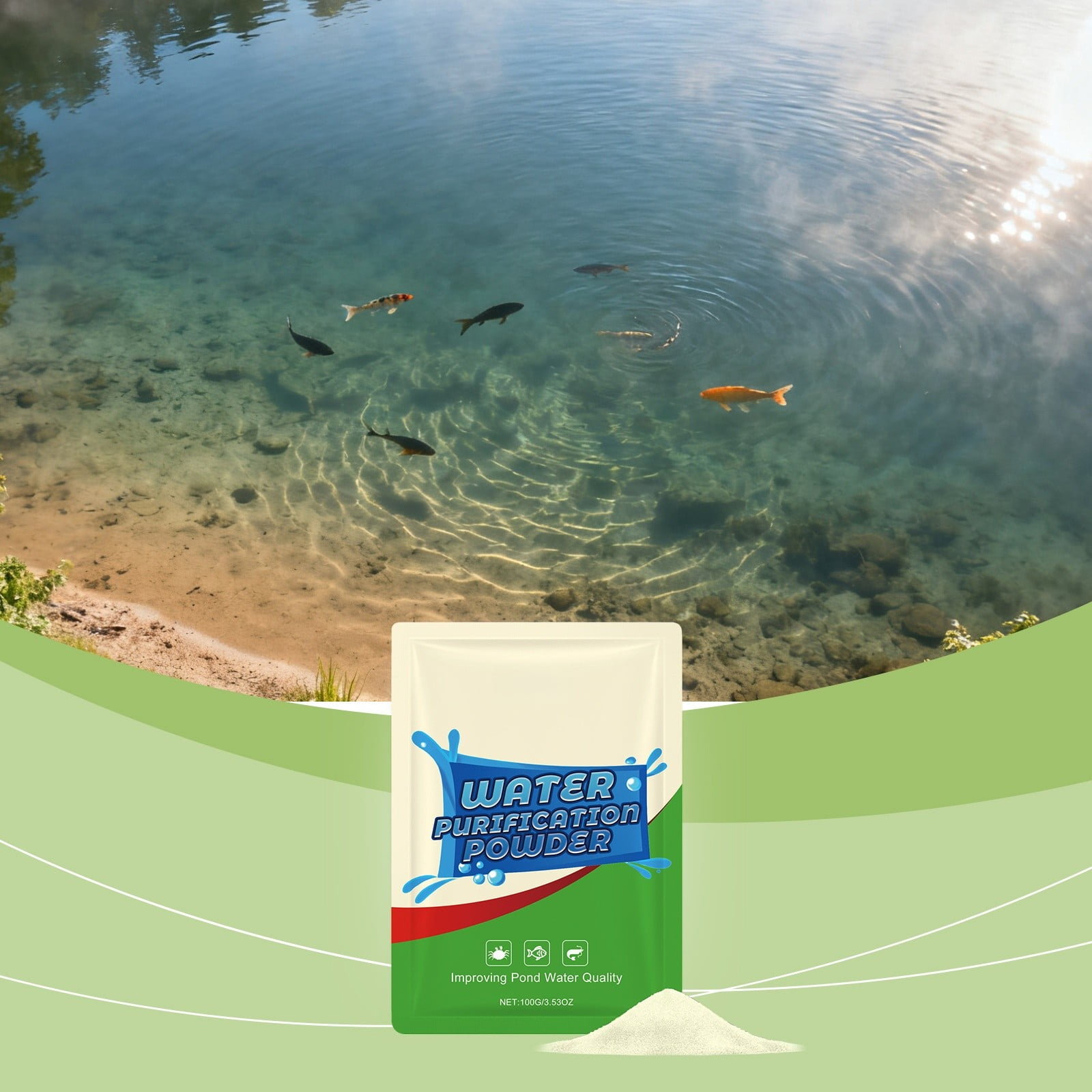 ZZERHUOO Pond Water Quality For Water Advanced Formula For Control And ...