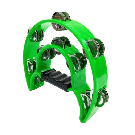 ZZERHUOO Tambourine Metal Half Moon Musical Instruments Double Metal ...