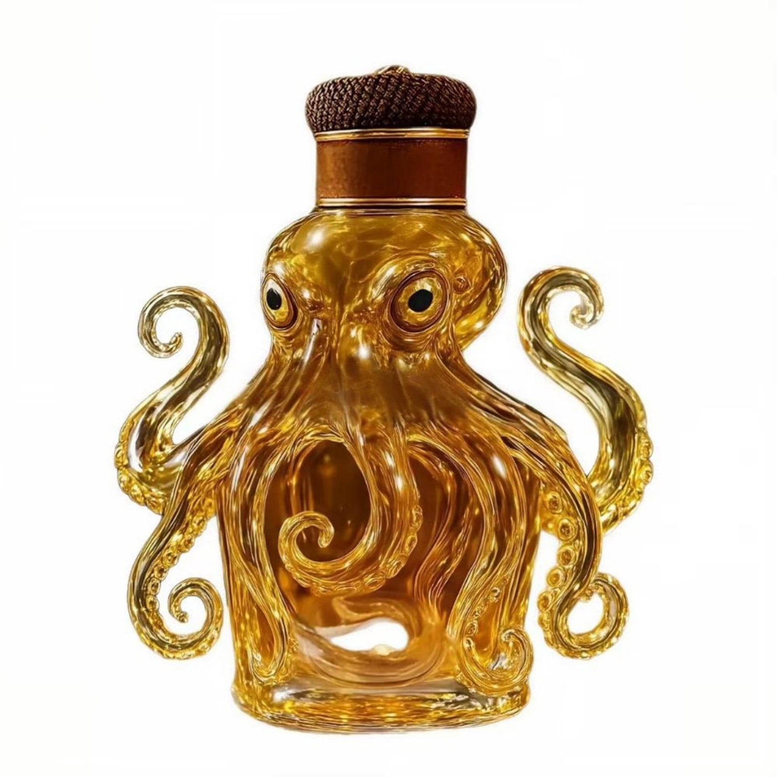 ZZERHUOO Unique Design Glass Bottle With Elegant Sea Creature Art For ...