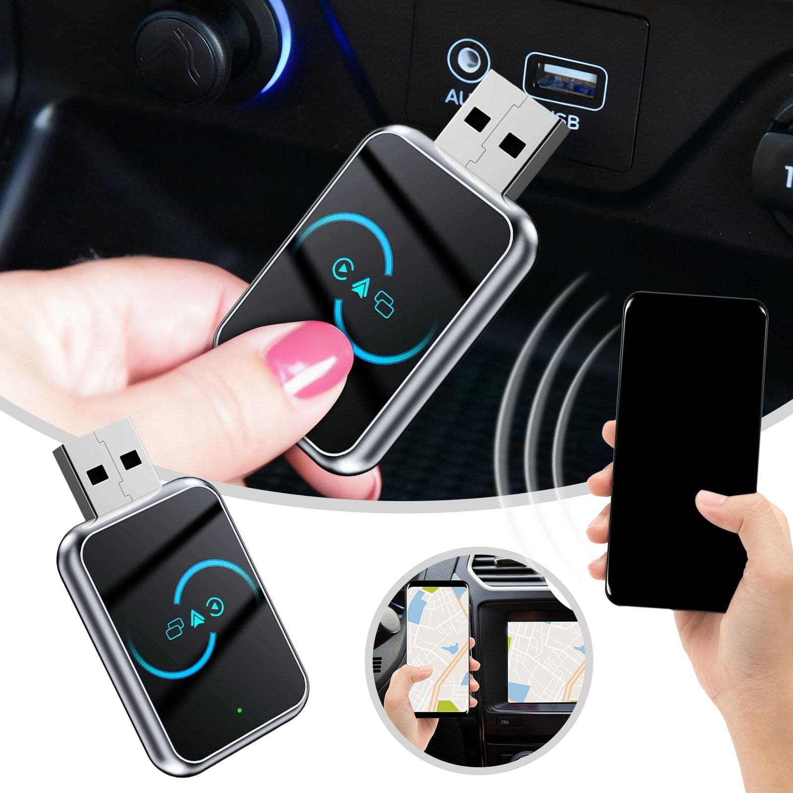 ZZERHUOO Wireless CarPlay Adapter | Universal For | 5.0 For Fast ...