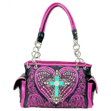 Zzfab Laser Cut Purses Double Handles Bling Purse Black - Walmart.com