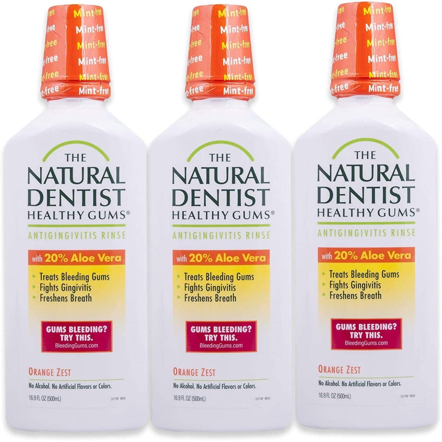 ZZFF Healthy Gums Mouth Wash, Orange Zest Flavor, 16.9 Ounce Bottle ...