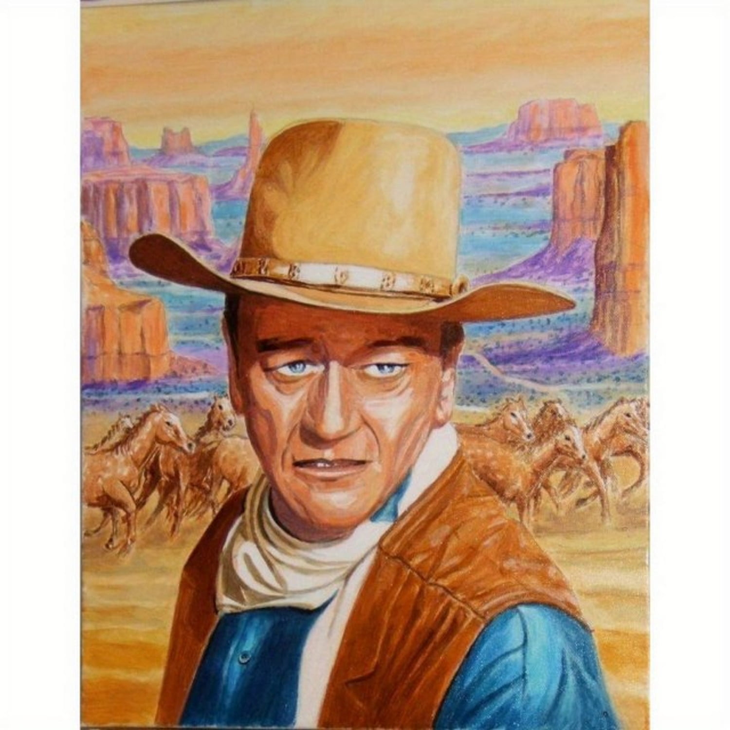 ZZHHJY Western Cowboy John Wayne Diamond Painting Kits for Adults ...