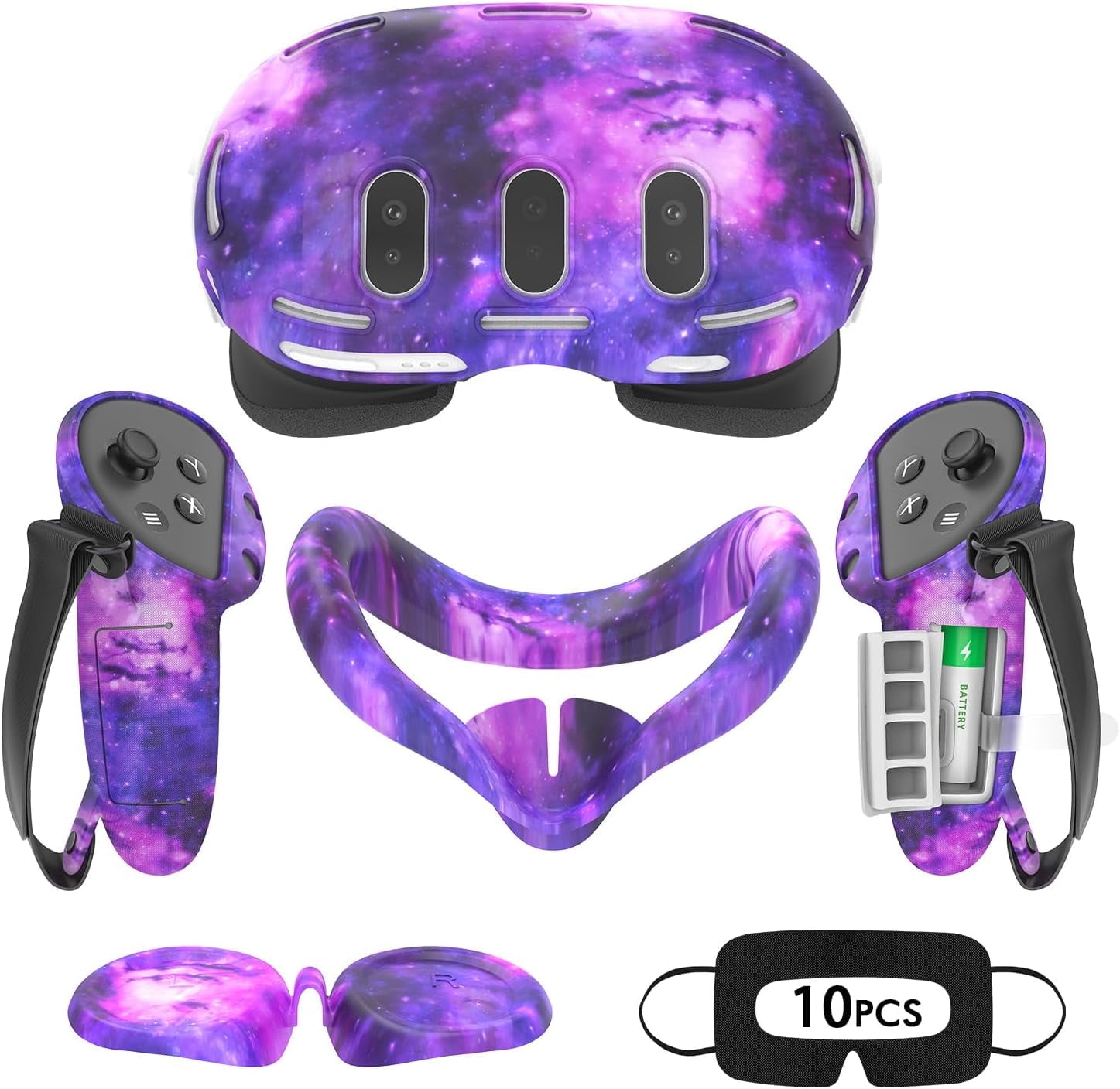 ZZHY Silicone Cover Set for Oculus/Meta Quest 3, Waterproof,Comfortable ...